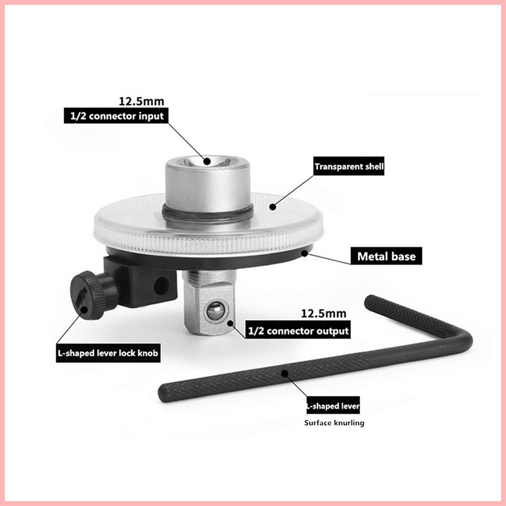 Adjustable 1/2 Inch Drive Torque Angle Gauge Torque Meter Wrench Set ...