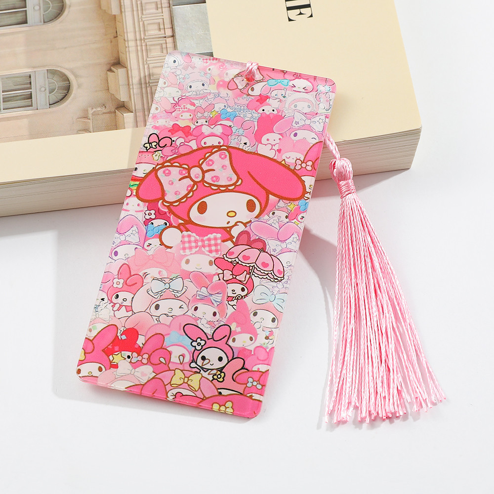 Acrylic Sanrio HelloKitty Cinnamoroll Bookmark Cartoon Melody Pochacco ...