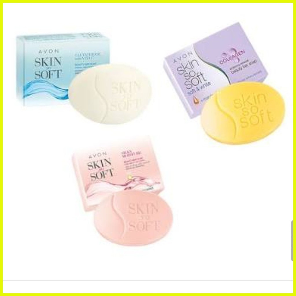 AVON Skin So Soft Soap 90g (Ultra Glutathione, Kojic, Silky Moisture ...