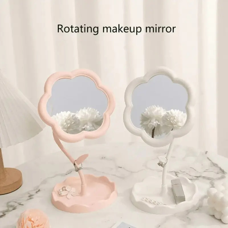 Cute Flower Mirror Set: High-Definition Desktop Vanity Mirrors for ...