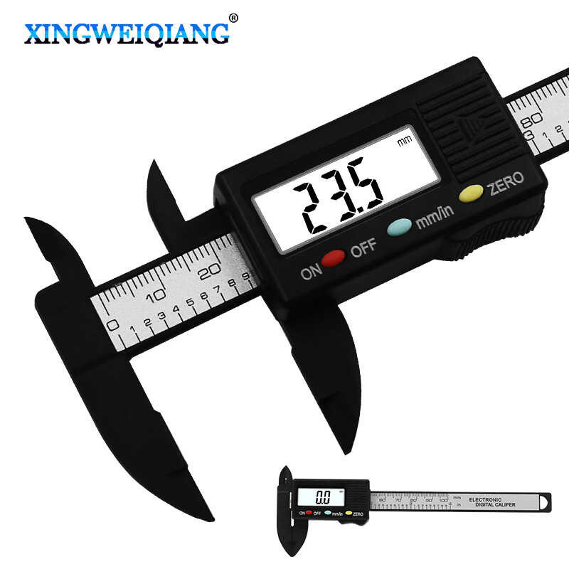 Plastic Electronic Digital Display 0-100Mm Mini Small Caliper For ...