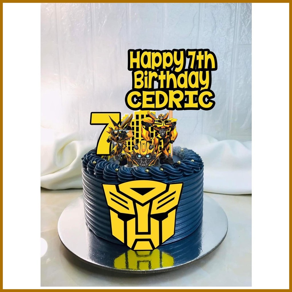 Transformer bumblebee theme cake topper | Shopee Philippines
