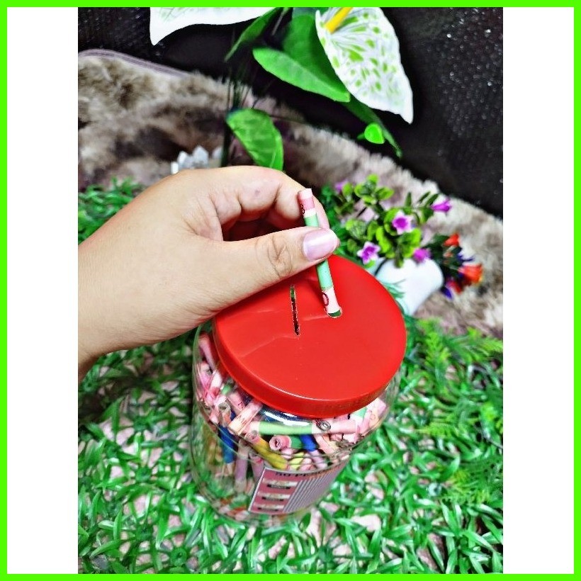 ⚠ ⇩ IPON CHALLENGE ALKANSYA TRANSPARENT JAR w/shade coins bank | Shopee ...