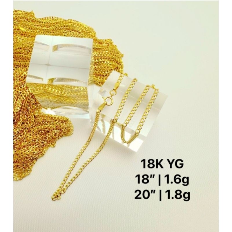 18K Saudi Gold Cadena Chain (nasasangla) | Shopee Philippines