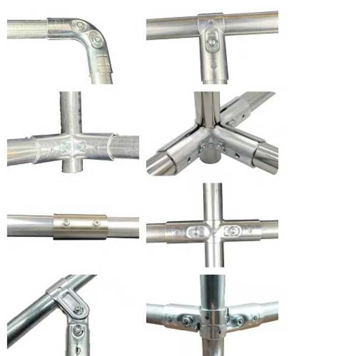 Round Connector Fixed Buckle 1-Inch Clamp Gaanized Iron Pipe Joint ...