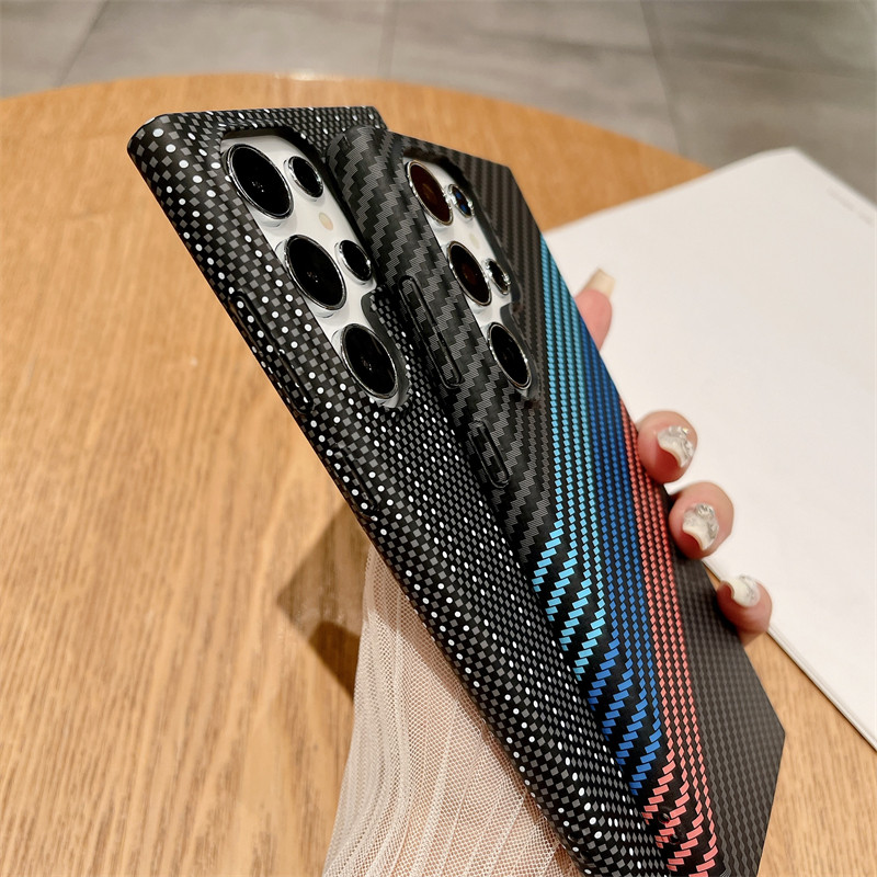 Ultra Thin Carbon Fiber Texture Magnetic For Case For Samsung S25 S24 S23 S22 Note 20 Ultra 10 ...