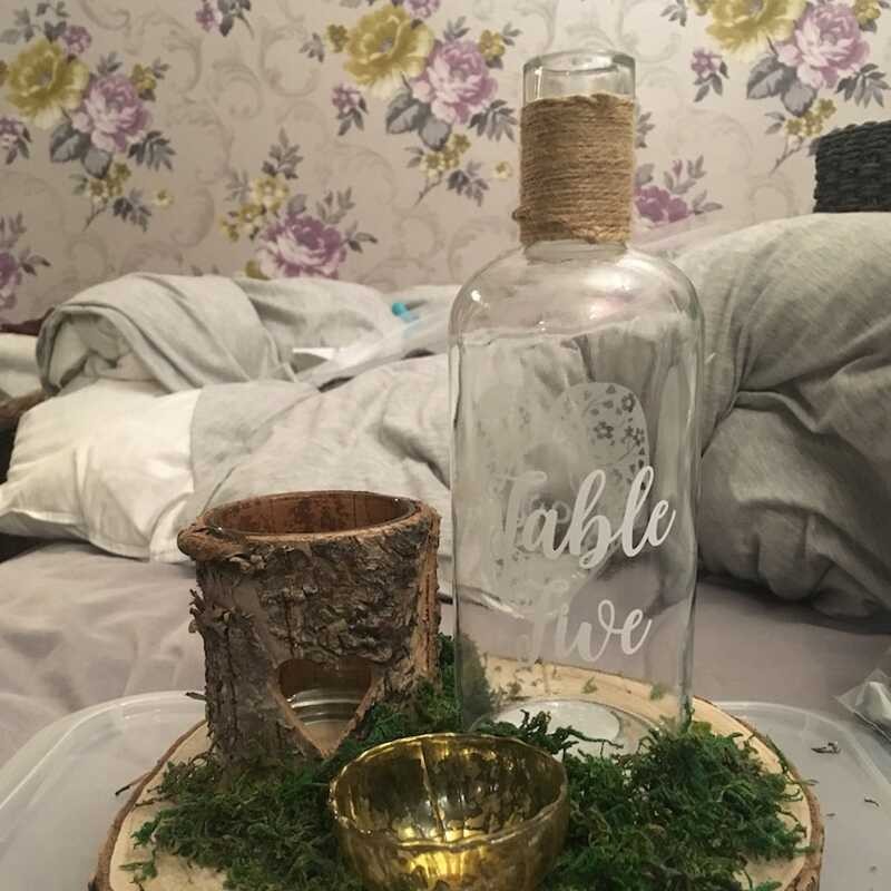 SK Custom Number Sticker Elegant Wedding Reception Vinyl Decal Numbers ...