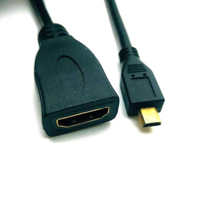 HDMI Mother To MICRO HDMI Cable Tablet Connection Computer Phone ...
