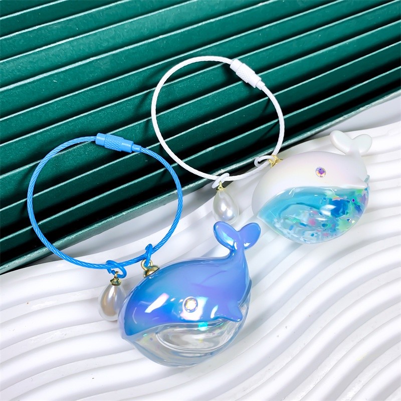 Cute Whales Keychains Cartoon School Bag Pendant Friend Gift Keyring ...