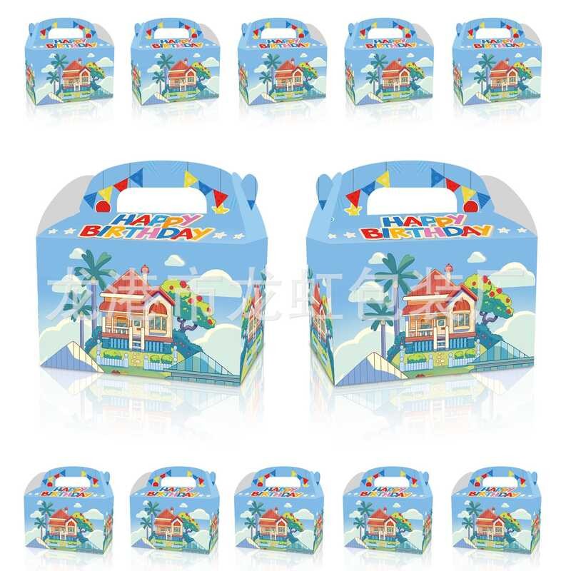 And Bluey His Family Children Cartoon White Cardboard Candy Birthday ...