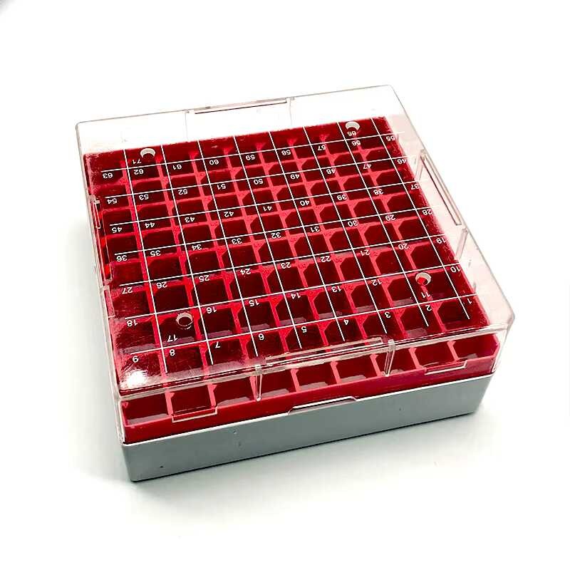 Plastic Cryobox 50 Well PC PP Freezing Tube Cryogenic Storage Cryo Vial ...