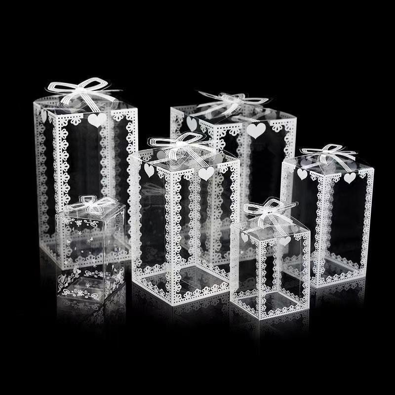 Transparent Gift Box PVC Plastic Clear Packaging Box for Valentine's ...