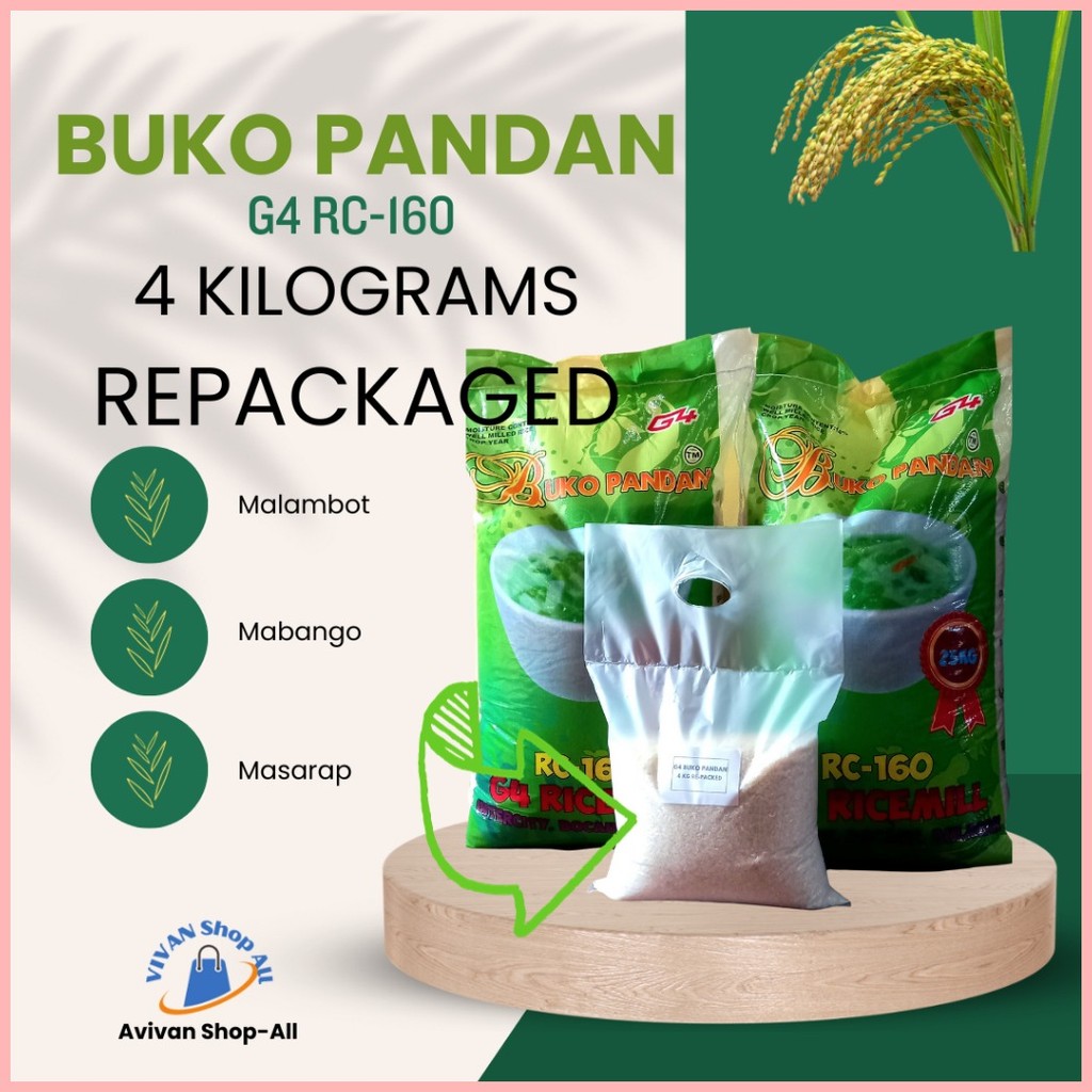 BUKO PANDAN RICE 4KG ∇ | Shopee Philippines