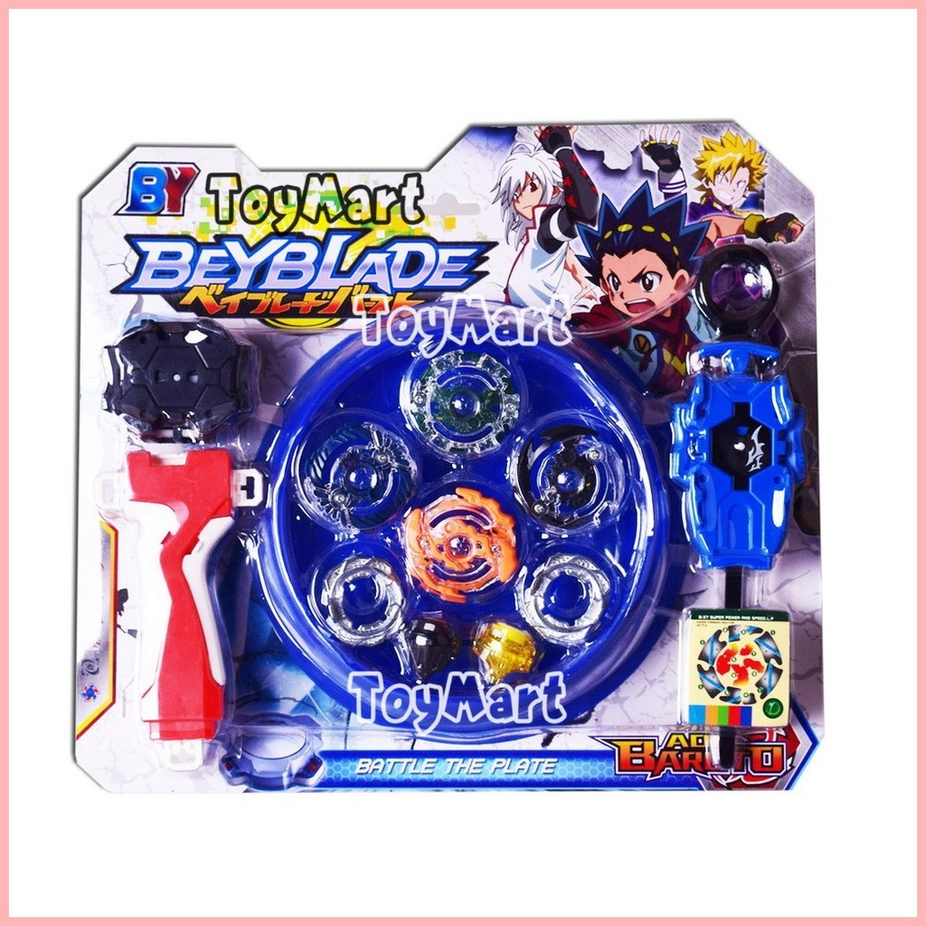 BEYBLADE Burst Customize Spinning Top Set Big Launchers Random Red Blue ...