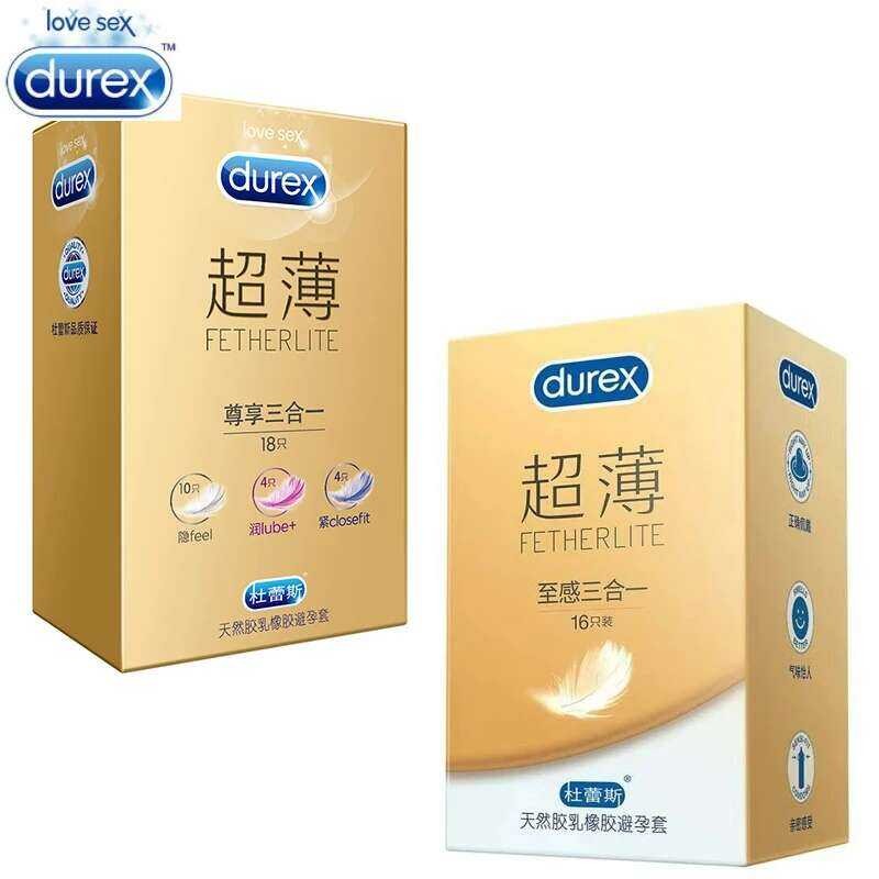 Durex FETHERLITE 3In1 Sleeve Full Oil Close Fit Extra Warming Tight ...