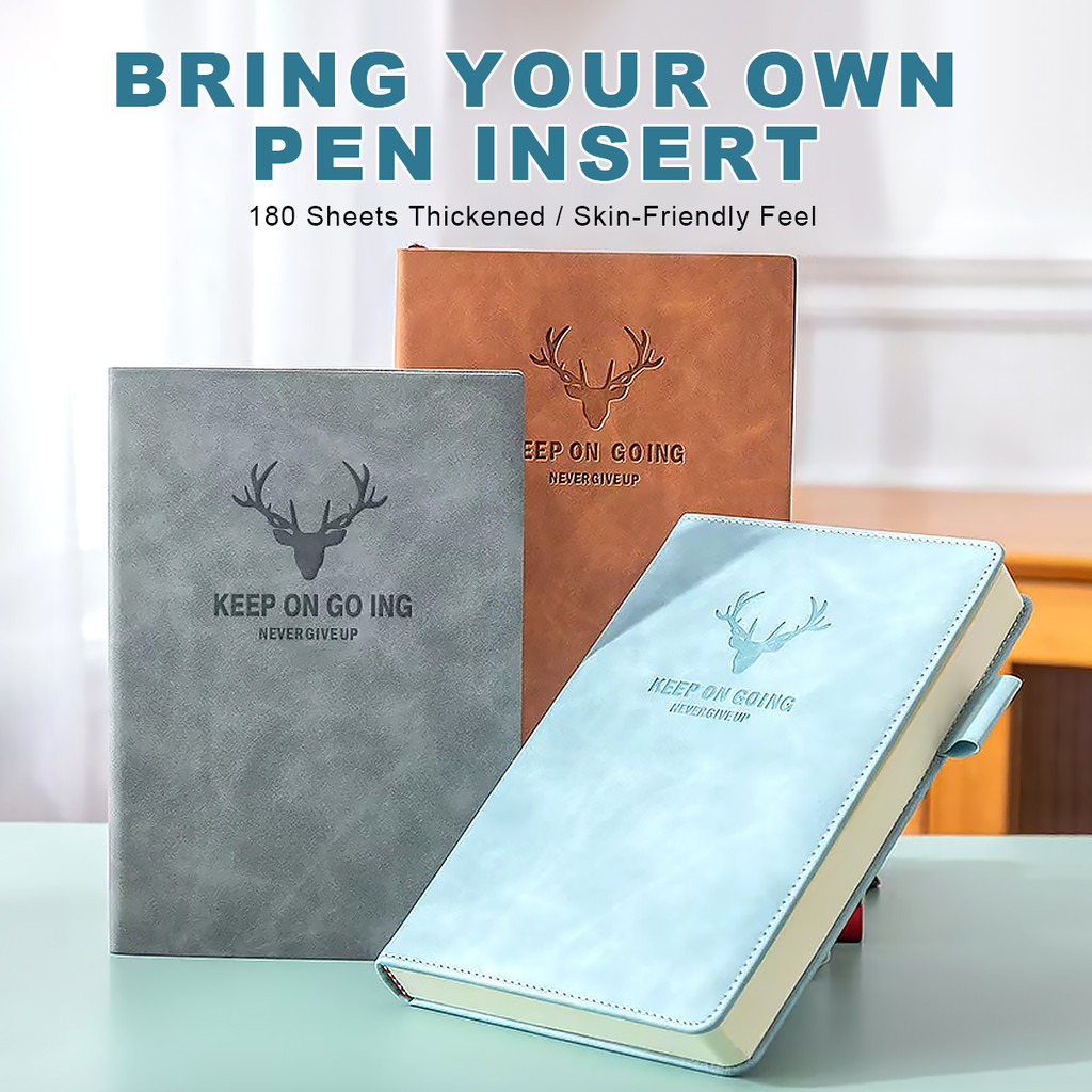 【Sulat Co..】A5 Sheepskin Cover Office Notebook Diary Thickened Notebook ...