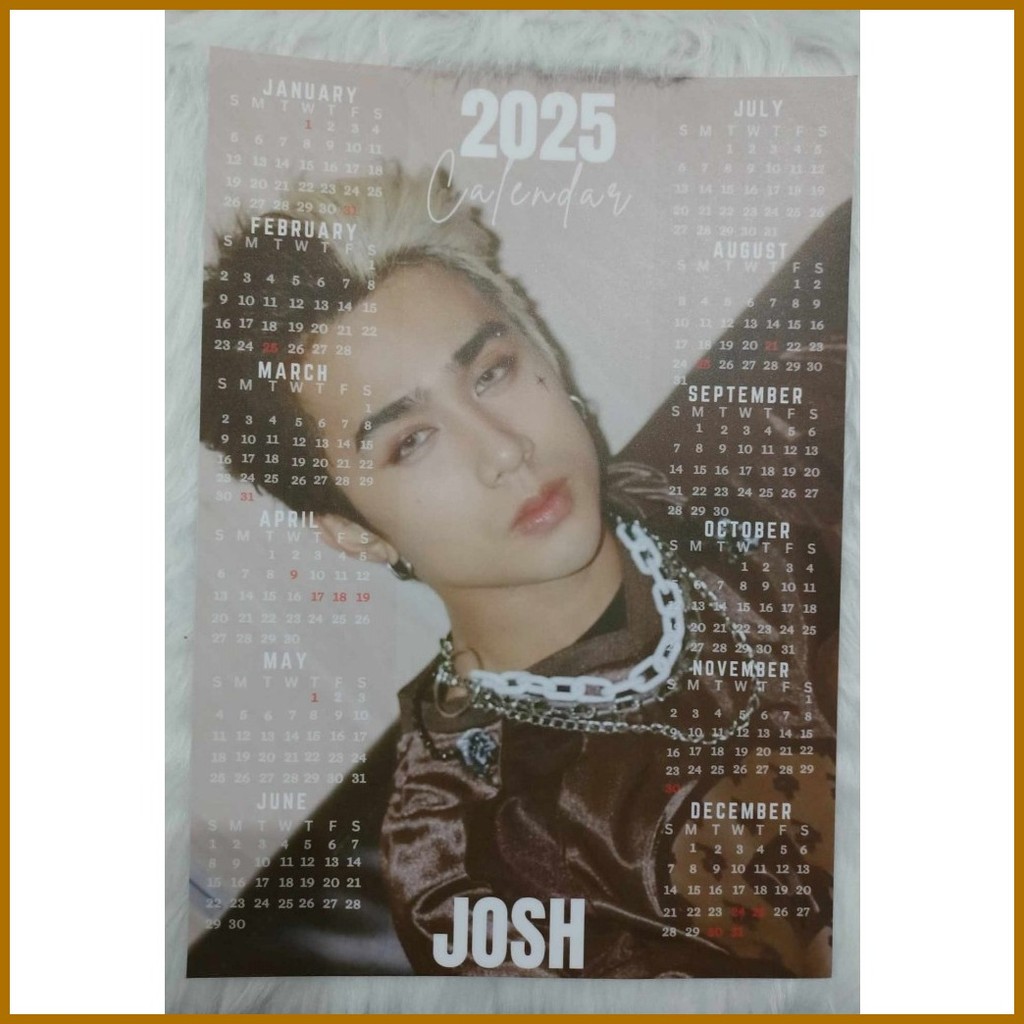 SB19 MEMBER A4 WALL CALENDAR (1page only) l Actual Photo l Water ...