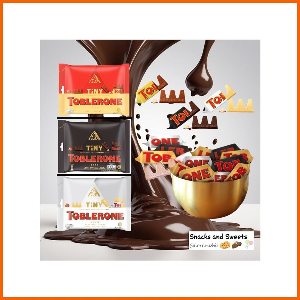 ♟ Toblerone Tiny 200g, in 5/10/20 packs (good until 2025 June) | Shopee ...