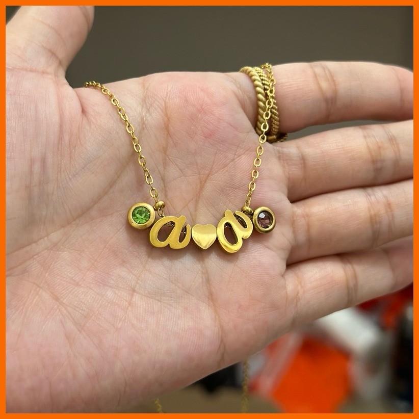 Dainty Cursive Initial Necklace (STAINLESS STEEL) | Shopee Philippines