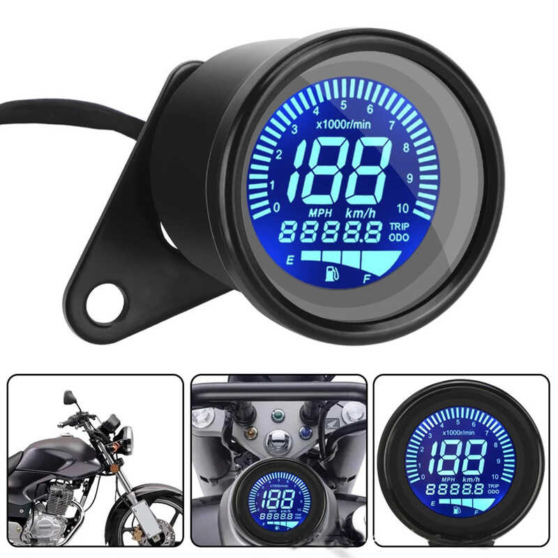 Motorcycle B Digital GPS Speedometer With 7 Backlightadjustable ...