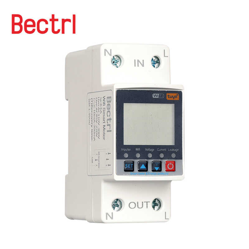 110V WIFI 220V 63A smartlife TUYA Circuit breaker Energy Meter Metering ...