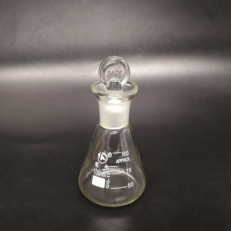 100Ml Ground-In Lodine Glass Stopper,Erlenmeyer Na May Tick Mark ...
