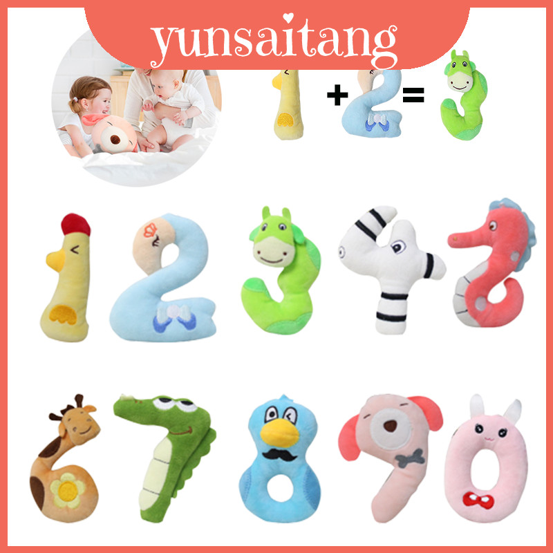 Toy Plush Cuddly Gift For Baby Kids Alphabet Lore Number Blocks ...