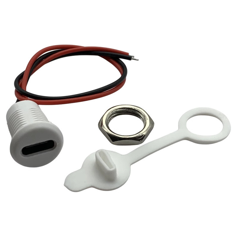 3/2/1Pcs USB Type C Connector Type-C Waterproof with Nut Locking Plate ...