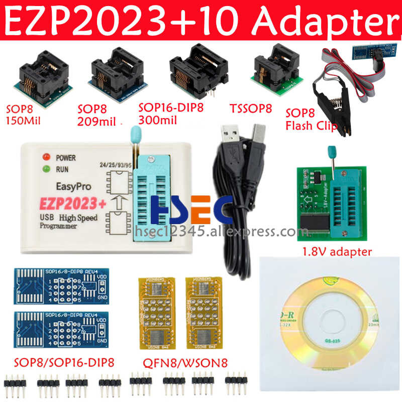 Original 100% EZP2023 High-speed USB SPI Programmer EZP 2023 port 24 93 95 EEPROM 25 Flash BIOS ...