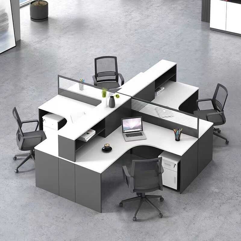 Simple Modern Table And Seat Staff, Screen Employee, Combination Double ...