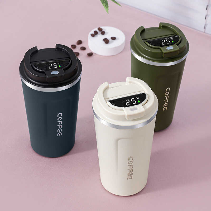In-Car Insulated Cup 380/510ml Thermos Smart Coffee Mug Portable ...