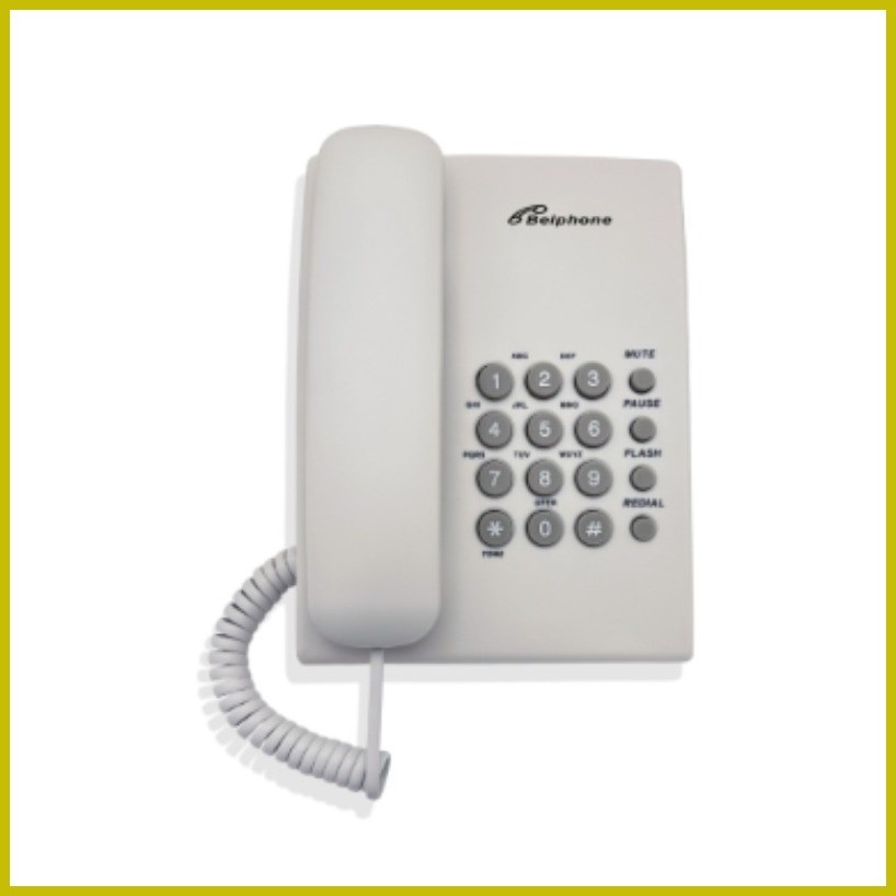 Panasonic KX-TS500 Single Line Corded Integrated Telephone with 4-Step Electronic Handset Vol ...