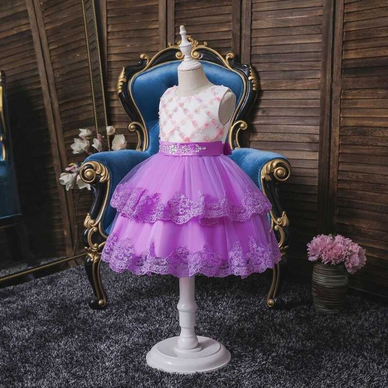 Bata, Formal Rosas Mga Babaeng Bulaklak Kasal, Damit Para Sa Gabi ...