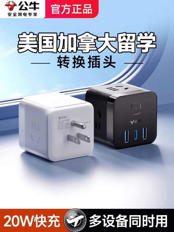 Bull converter plug, standard, American to power supply, Chinese ...