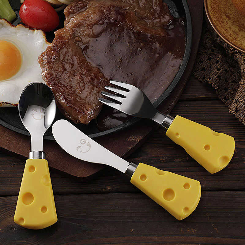 smiling steel 304 stainless face tableware cheese knife children's ...