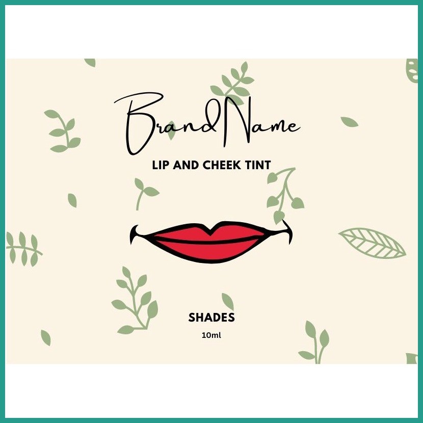Customized Lip tint Sticker Label 10ml (15pcs) | Shopee Philippines