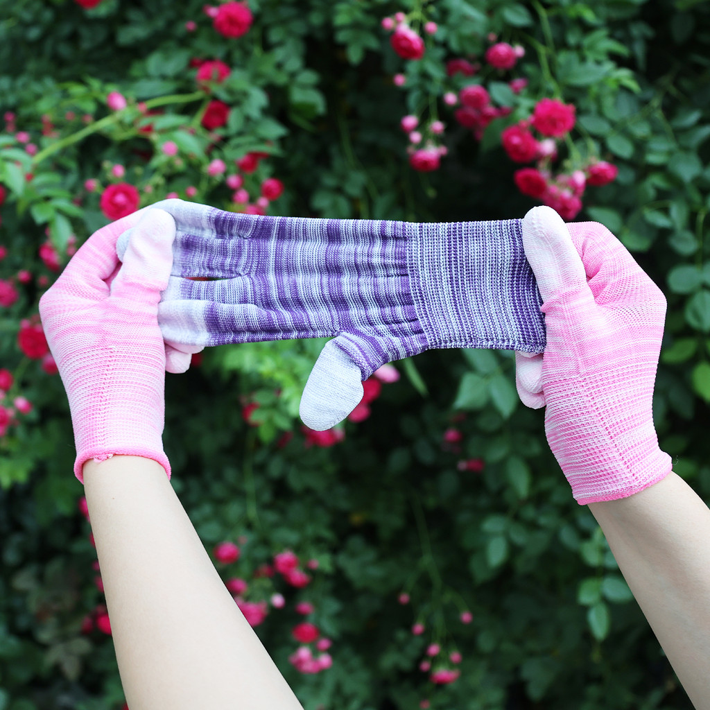 Wear Resistant Anti Slip PU Coated Gloves - High Elasticity Durable ...