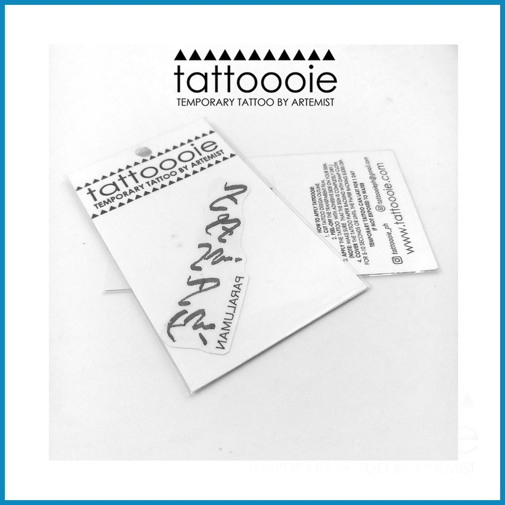 TATTOOOIE - TEMPORARY TATTOO - BAYBAYIN PARALUMAN | Shopee Philippines