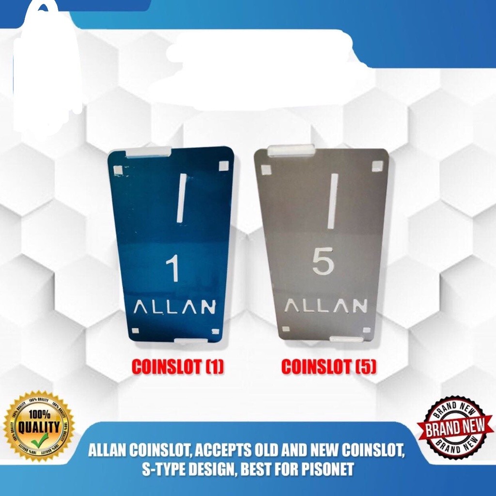 ♞Allan Coinslot5 / Coinslot Lima/Pisonet / Pisowifi Vendo Machine ...