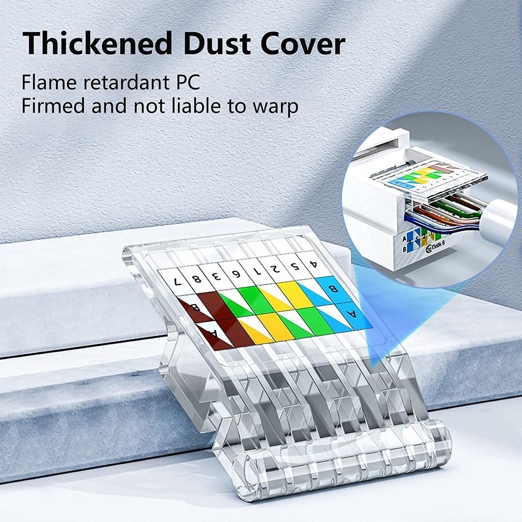 ZoeRax 10PCS Cat6 RJ45 Tool-Less Keystone Jack, No Punch Down Ethernet ...