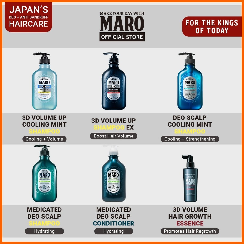 ⭕ ∽ ↙ MARO Deo Scalp Medicated Shampoo (480ML) | Shopee Philippines