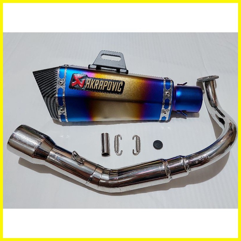 ♟ ☢ HONDA CLICK 125i / 150i AKRAPOVIC PIPE WITH SILENCER ( FULL SYSTEM ...