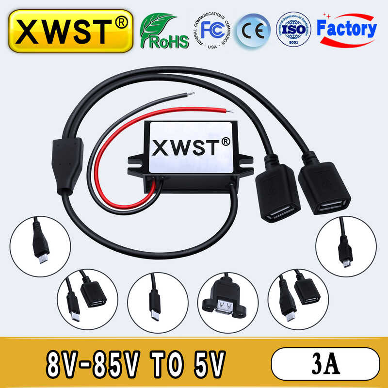 2Fa DC 12V 24V 36V 48V 60V 72V To 5V Step Down Power 3A 15W Micro Mini ...