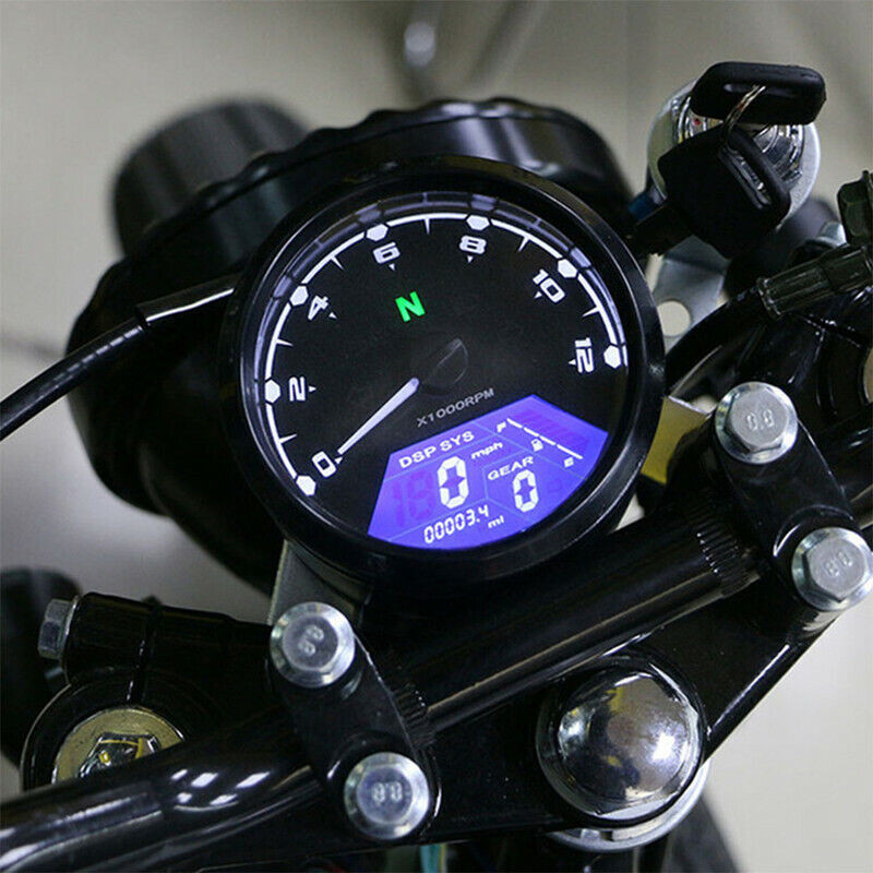 New 3 E2 HD Digital Motorcycle Gauge Panel Speedometer 199M Km/H ODO ...