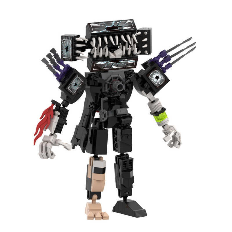 Skibidi MOC Toilet Zombie Monster Titan TV People Set Scientist Camera ...