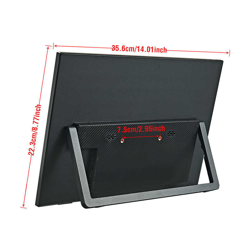 15.6-Inch Anmite Portable Touch Monitor 1080P HDR 16:9 Low Blue Light ...