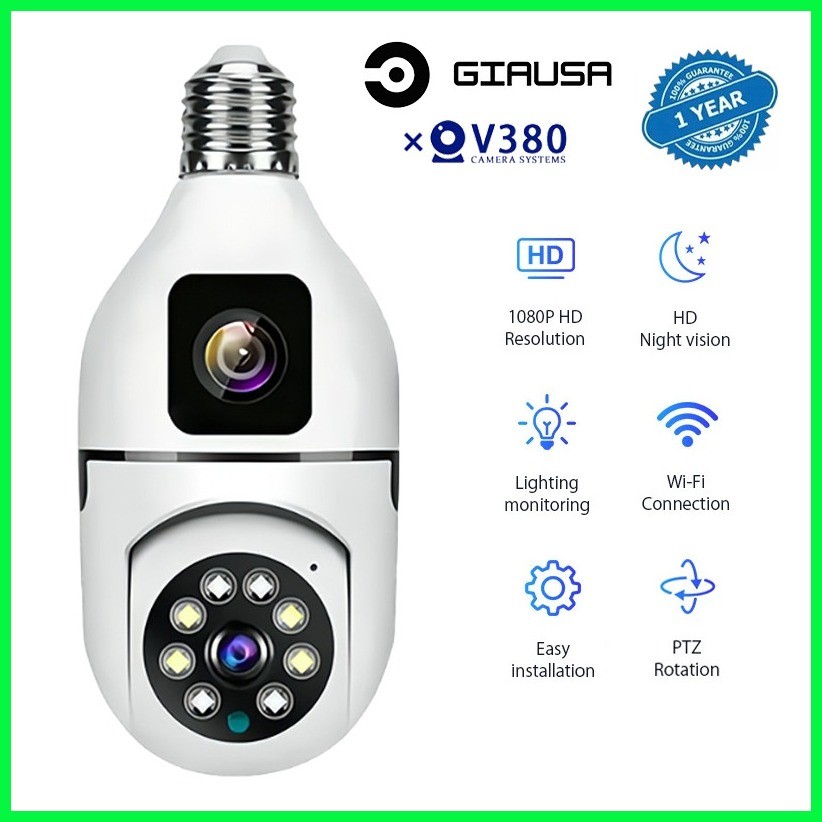 V380 Pro CCTV Camera Wireless Smart Dual Lens 1080P IP 4K 360 Degree ...