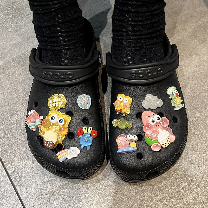 Luxury Clogs Charms Set | Cute & Trendy Shoe Charms with Crystal ...
