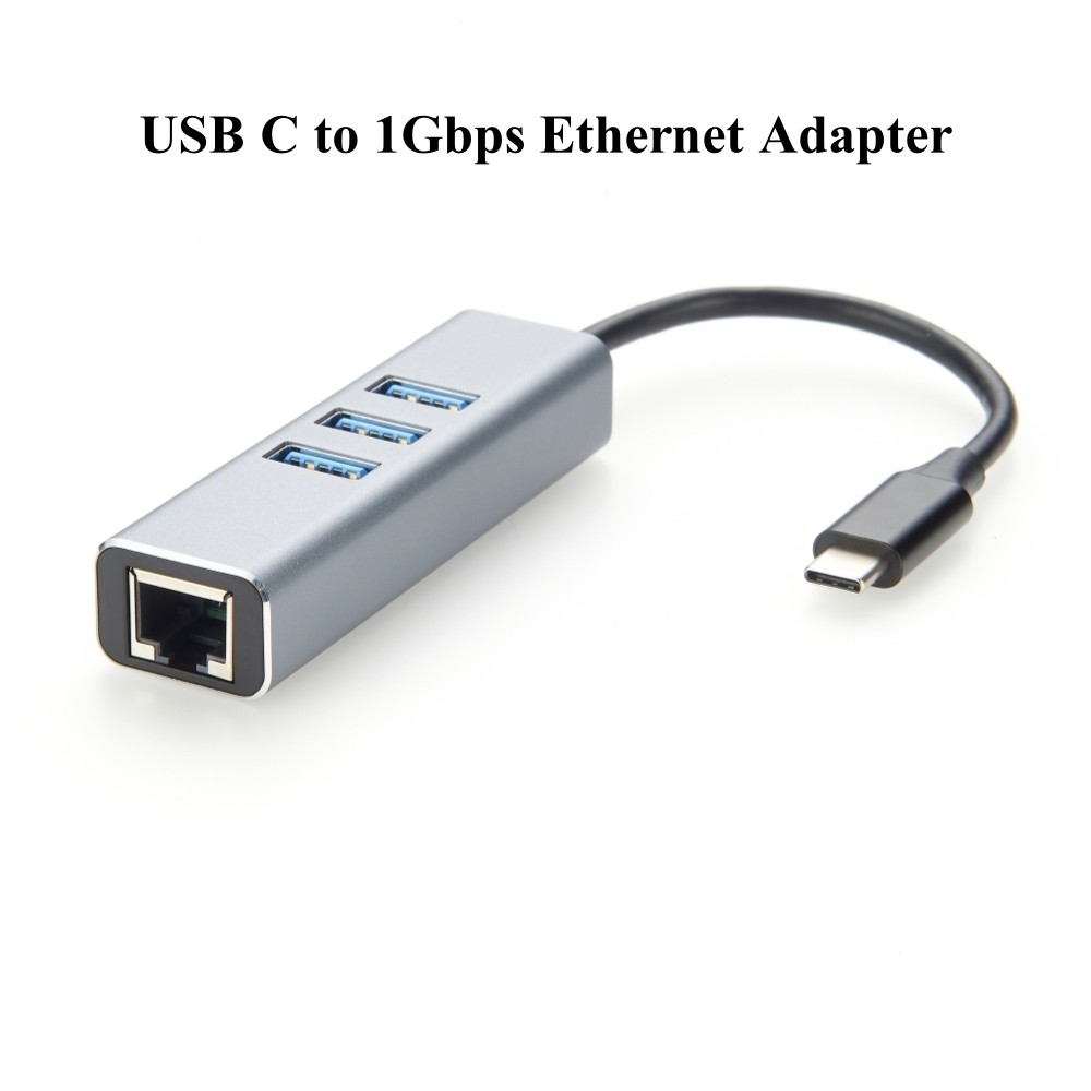 USB Ethernet Adapter Plugable Type C To Rj45 Gigabit LAN Network ...