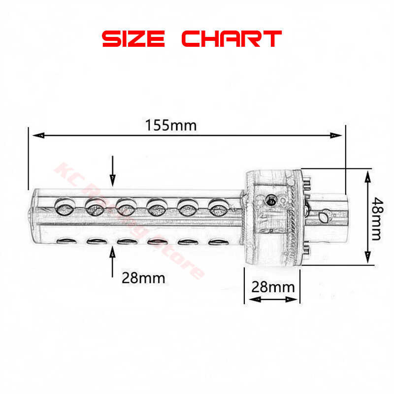 Adjustable Rotating Motorcycle Auto Exhaust 48Mm DB Killer Muffler ...